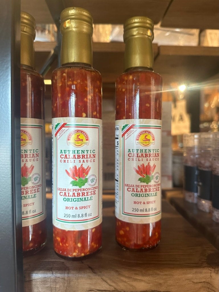 Calabria Hot Chili Sauce Bottle | Kimmyscucina